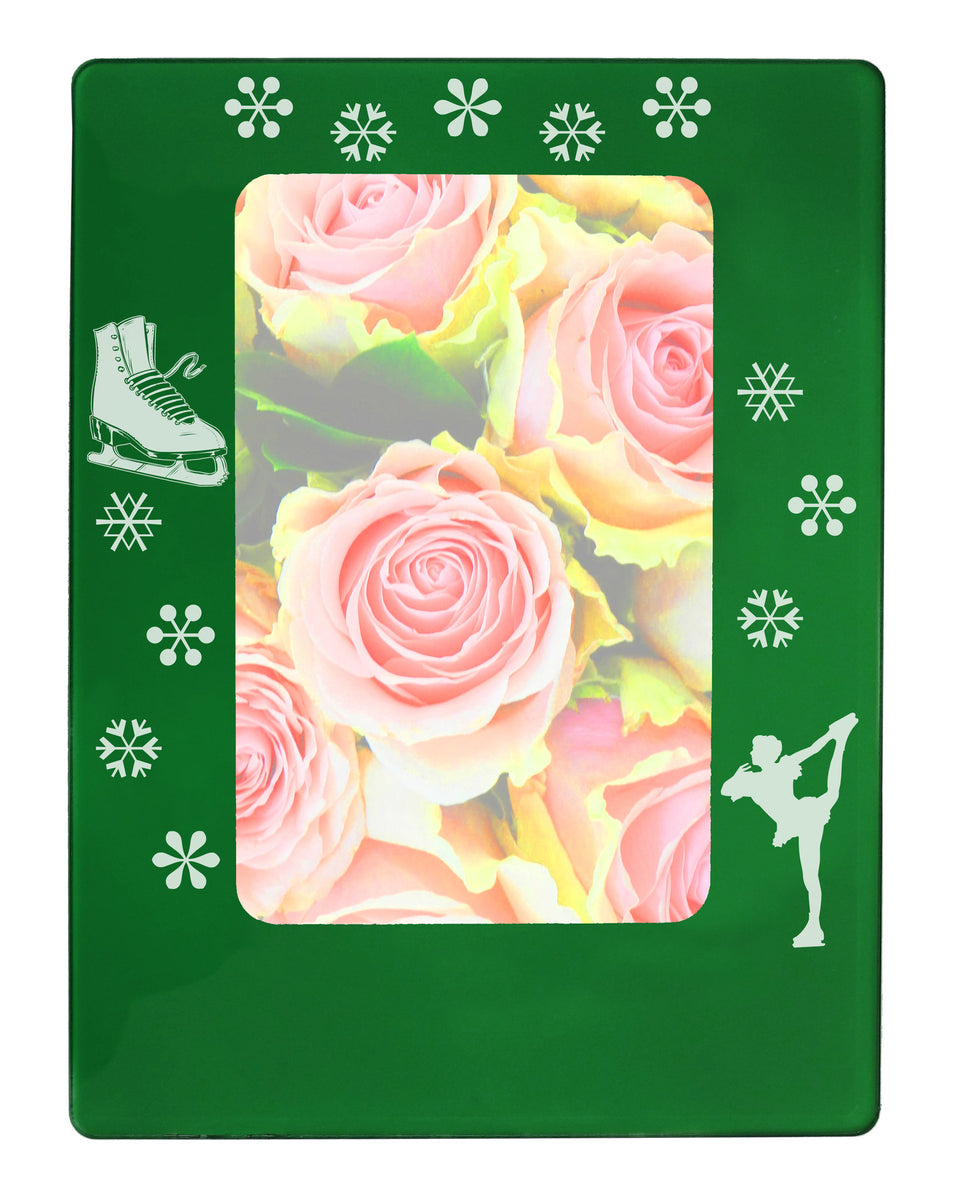 Figure Skating 4" x 6" Magnetic Photo Frame (Vertical/Portrait) - Made ...