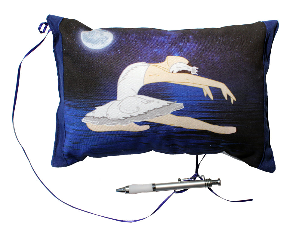 8x10 Swan Lake Ballet Autograph Pillow - Made in USA – Ballet Gift Shop